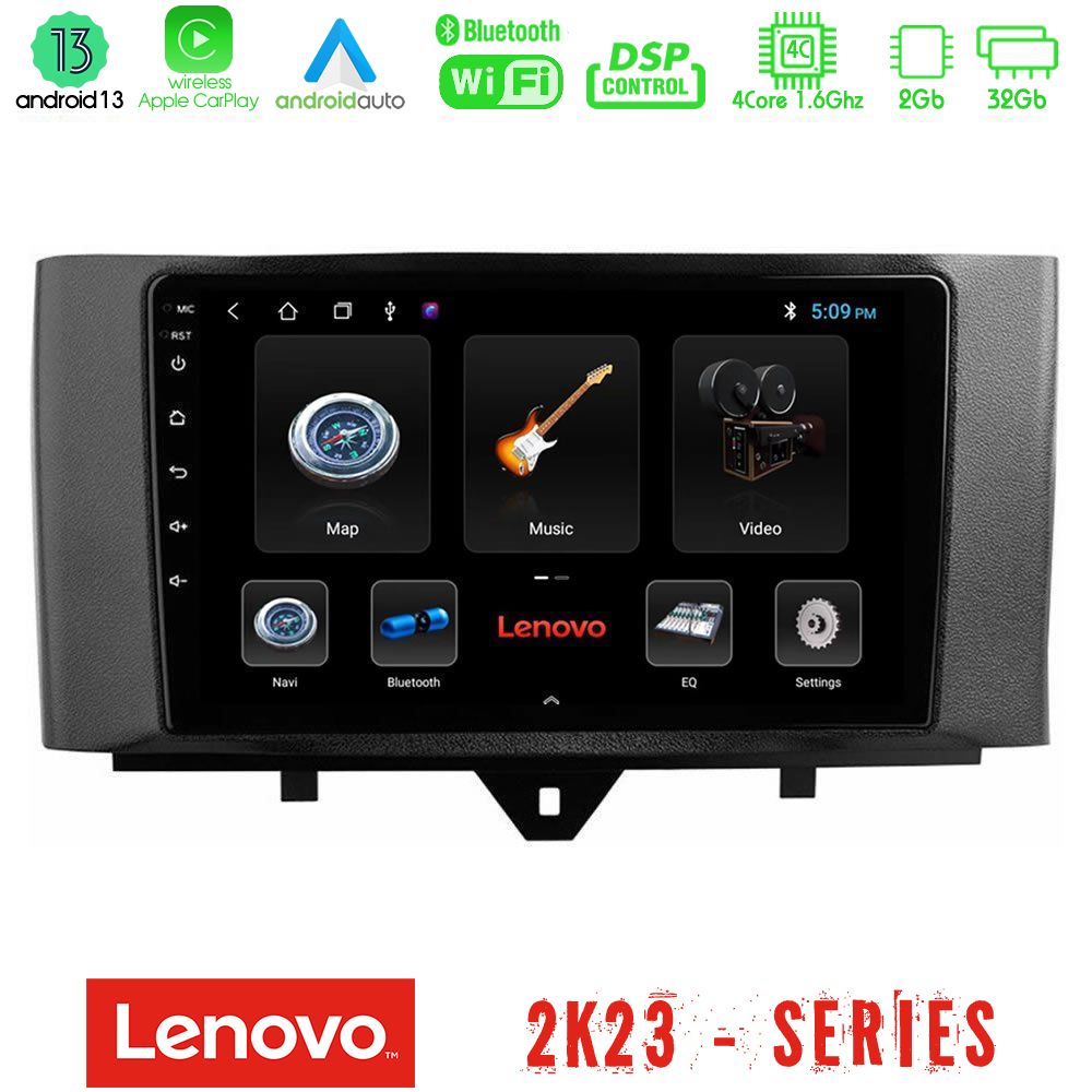 Lenovo Car Pad Smart 451 Facelift 4Core Android 13 2+32GB Navigation ...